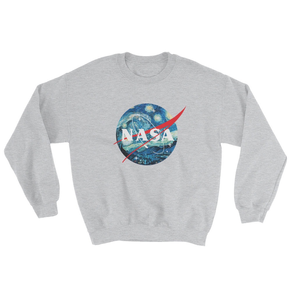 Nasa Sweater, Nasa Shirt, Jumper, Starry Night Sweatshirt, Nasa Logo ...