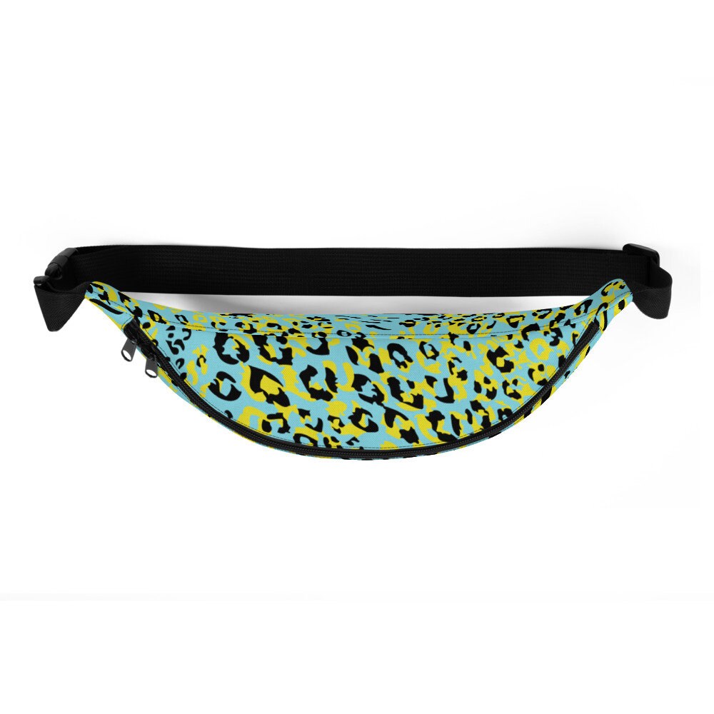 Vibrant Animal Print Fanny Pack, Leopard Print Hip Pack, Colorful Belt ...