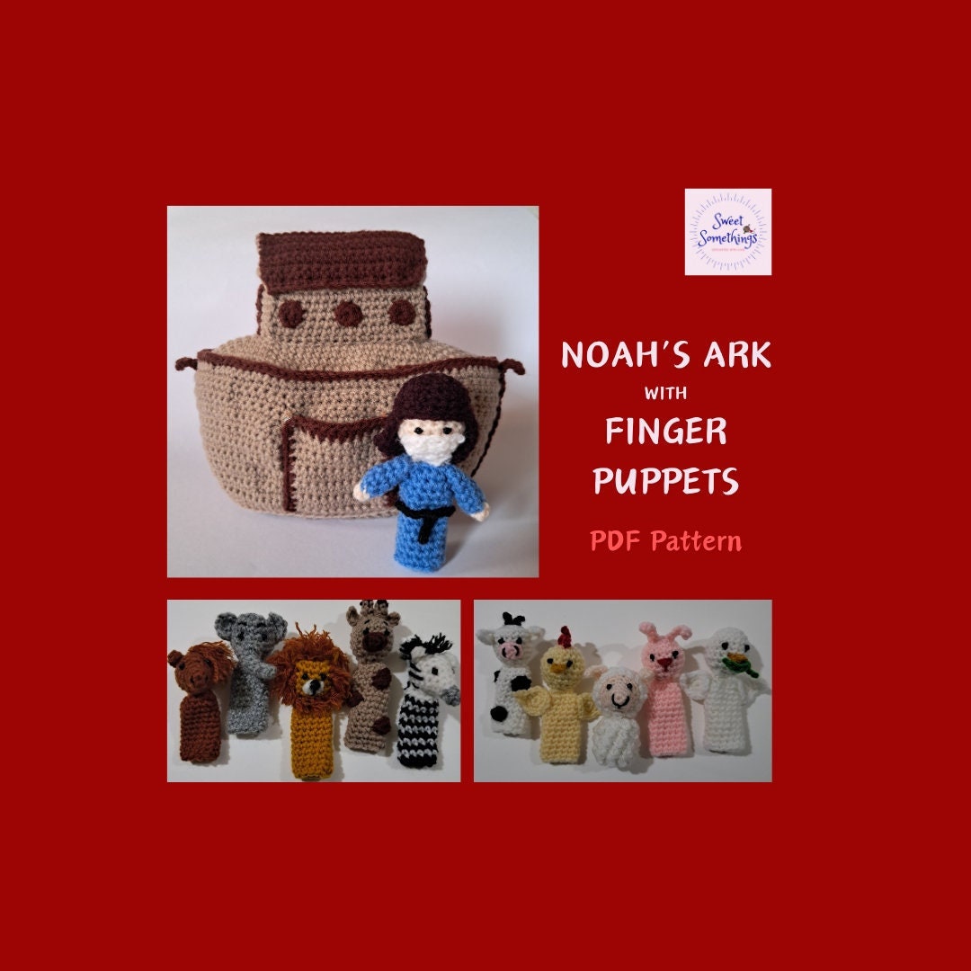 Noah's Ark With Finger Puppets PDF Pattern - Etsy