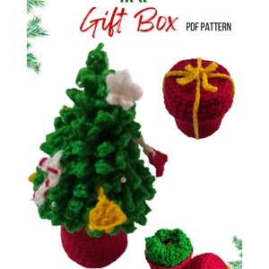 Christmas Tree in a Gift Box PDF Pattern - Etsy