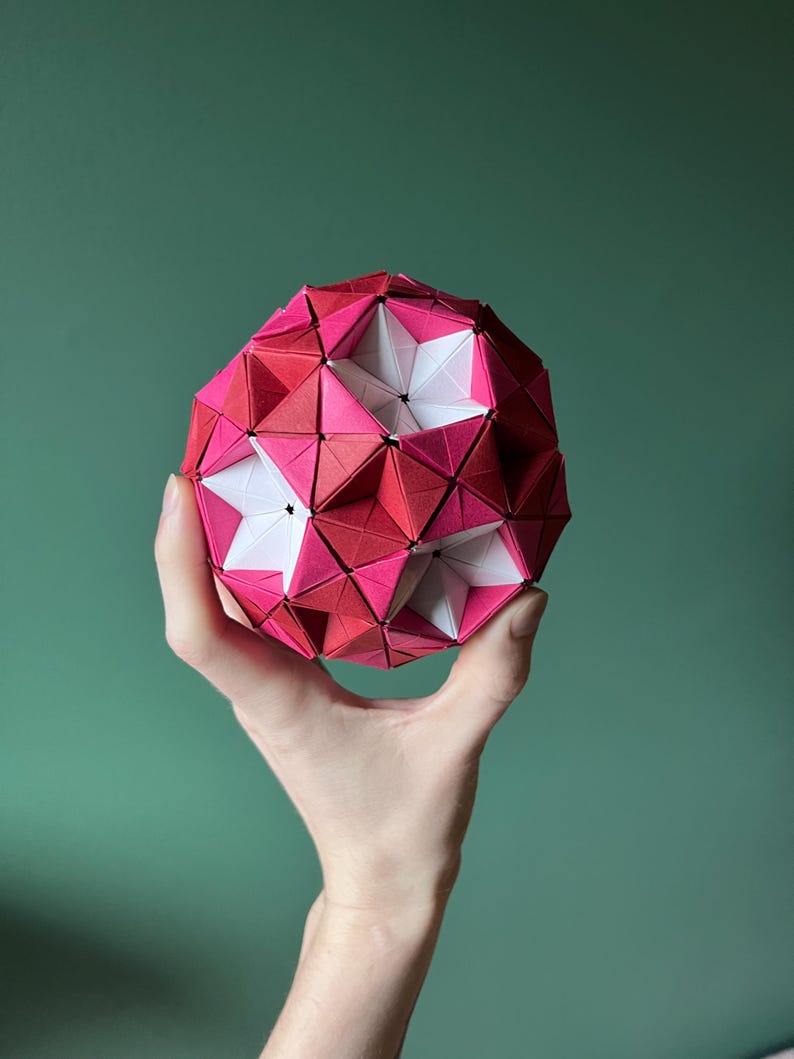 Custom Geometric Origami Art Piece [rhombicosidodecahedron] - Etsy