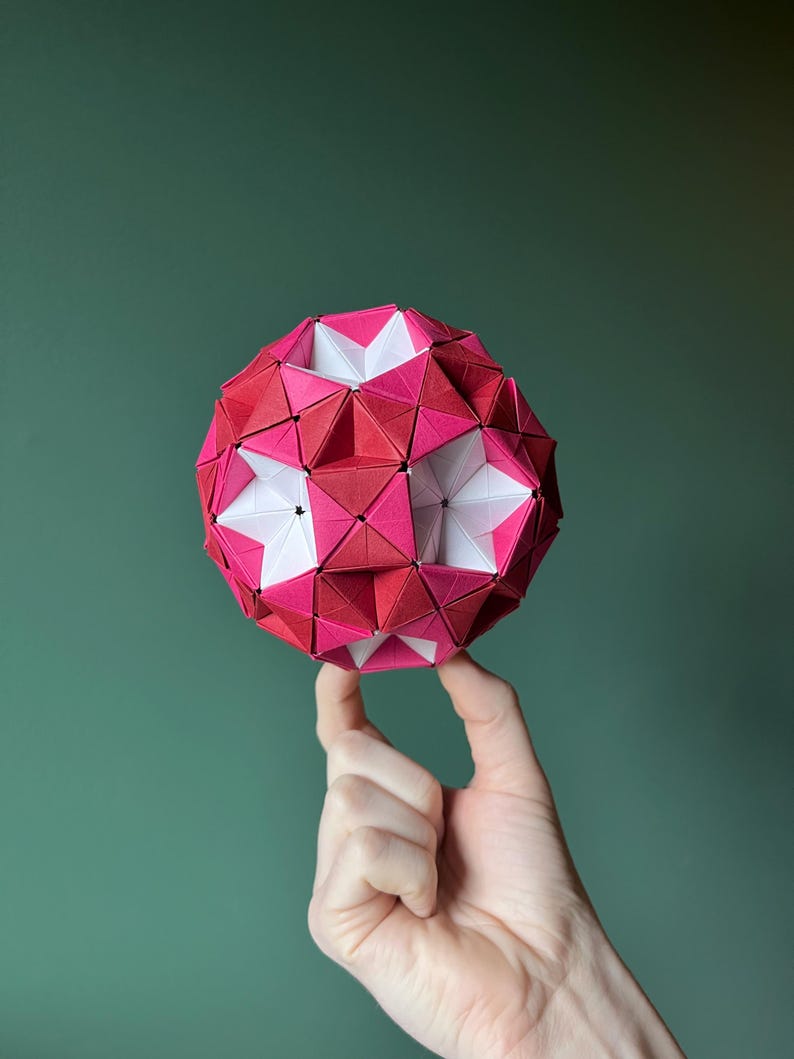 Custom Geometric Origami Art Piece [rhombicosidodecahedron] - Etsy