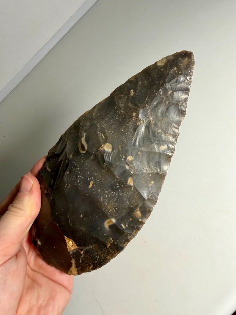 Monstrous Flint Biface: 20.5cm Middle Paleolithic Hand Axe, Plazac ...