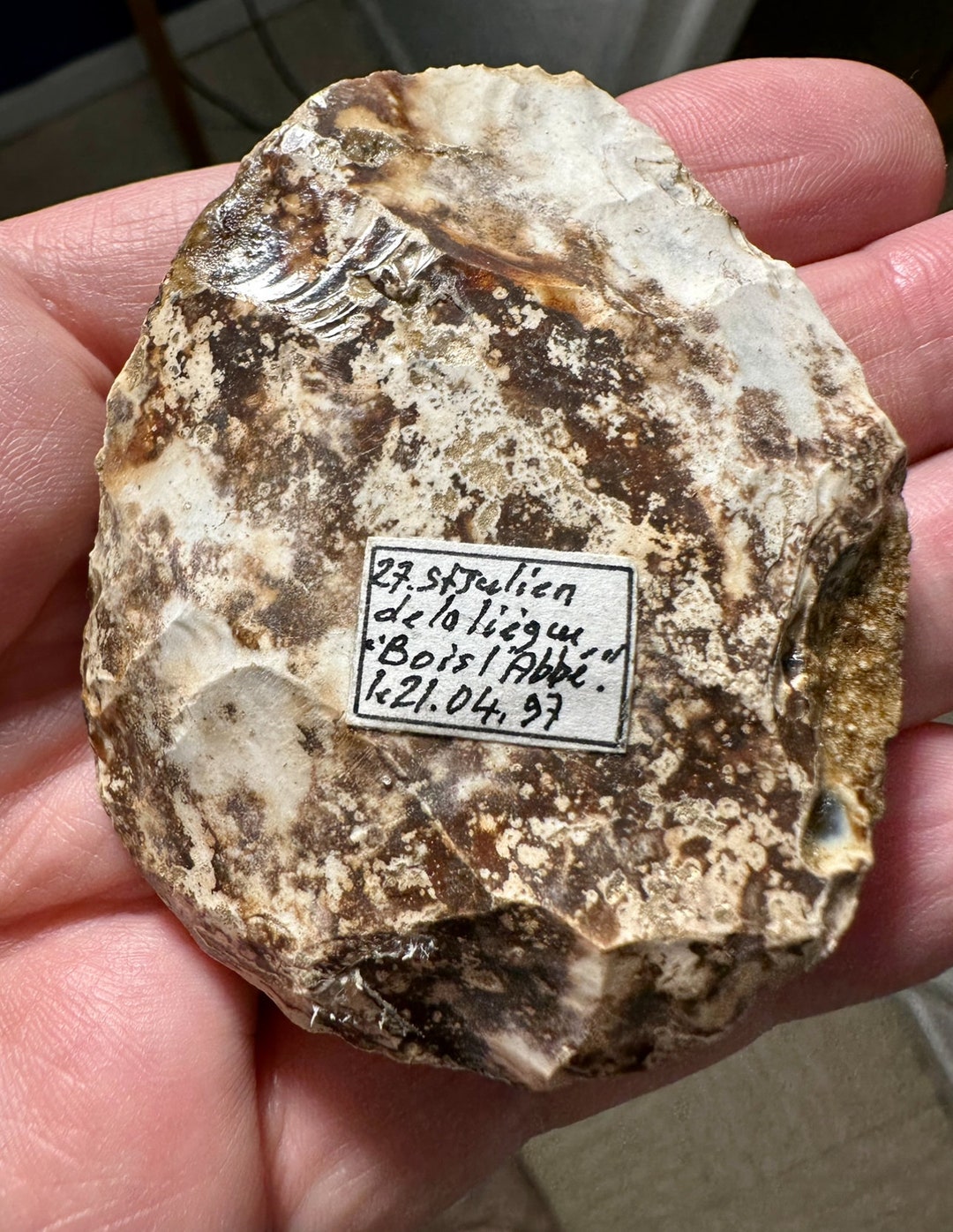 Beautiful French Mousterian Biface From an Old Collection Featuring a ...