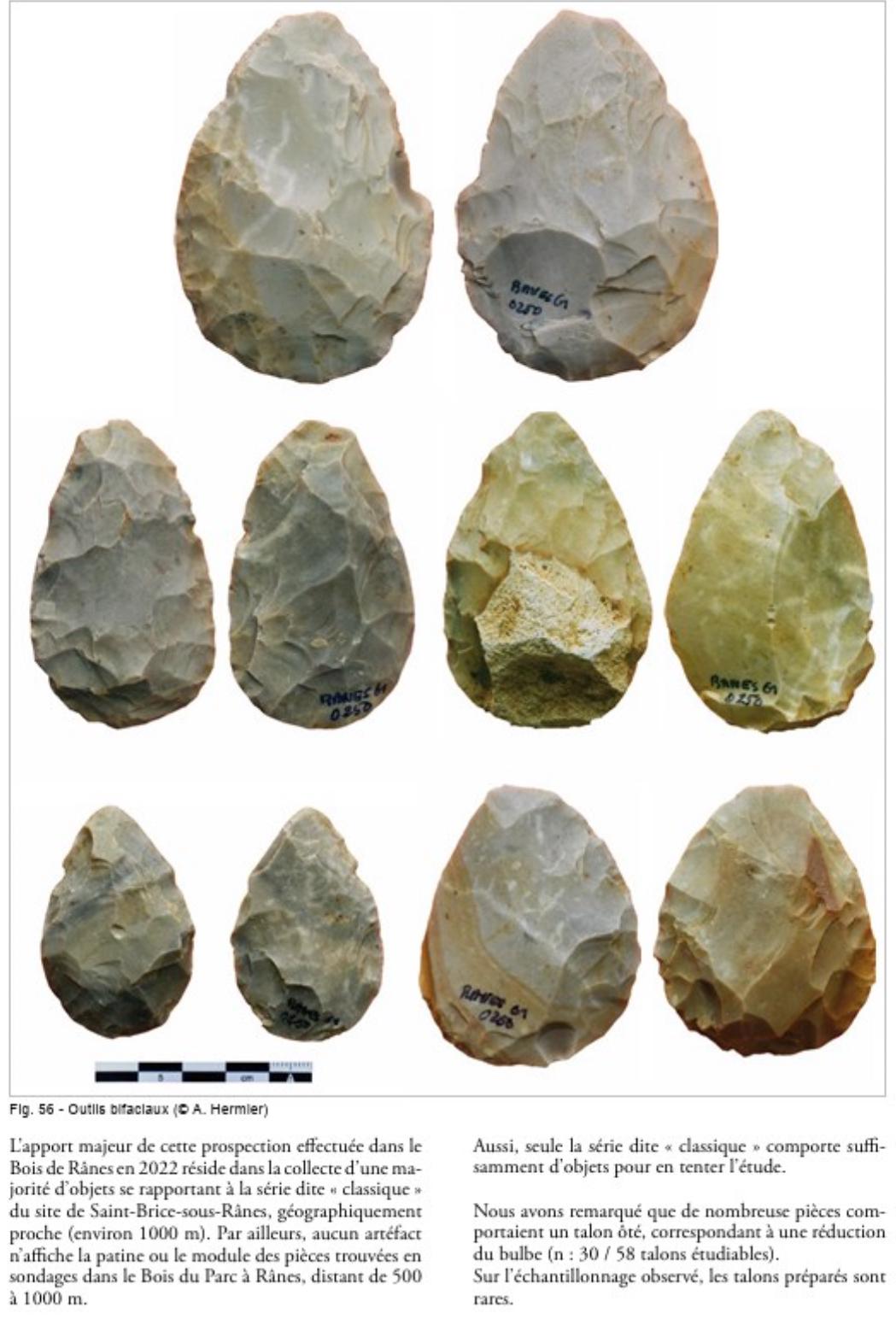 French Neanderthal Hand Axe, Museum Quality Flint Biface, 40000 Years ...