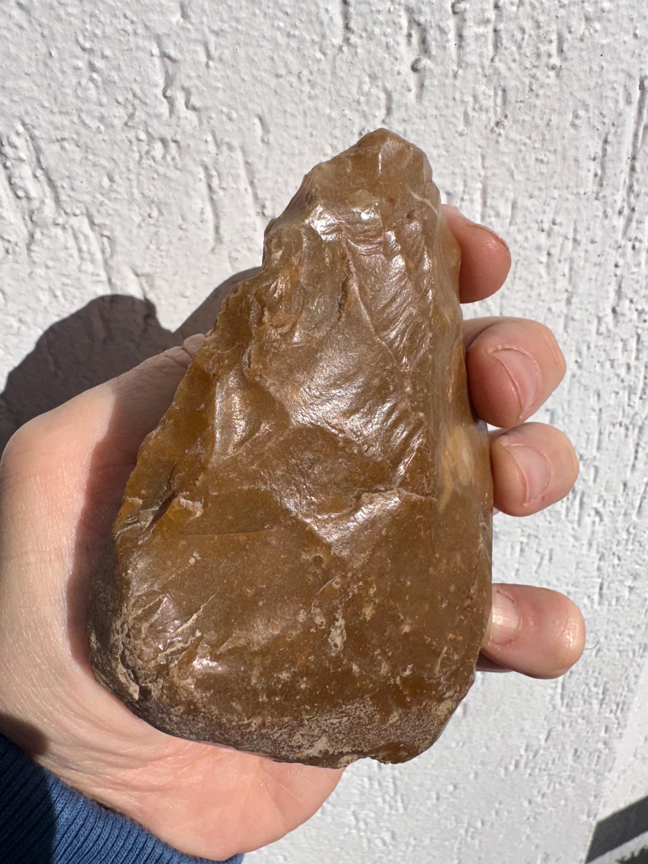 Intact, Beautiful Chunky Sub-triangular Neanderthalian Biface From West ...