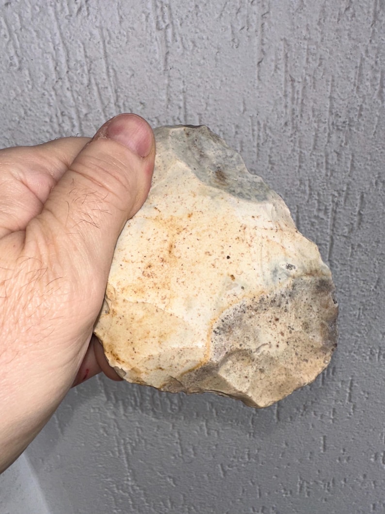A Large Middle Paleolithic French Levallois Flake Tool Featuring a ...