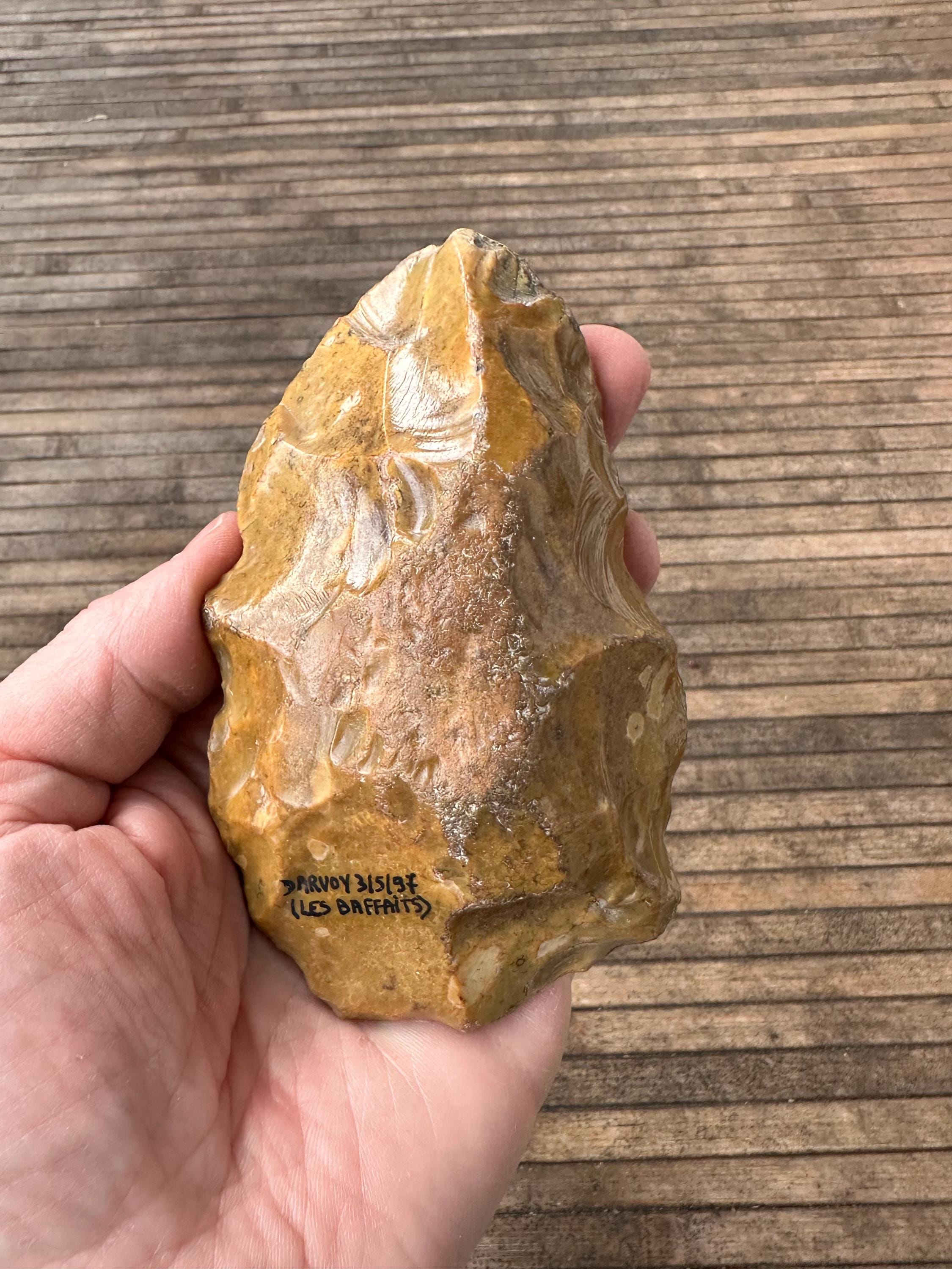 An Amazing French Acheulean Biface Featuring a Very Nice Shape and a ...