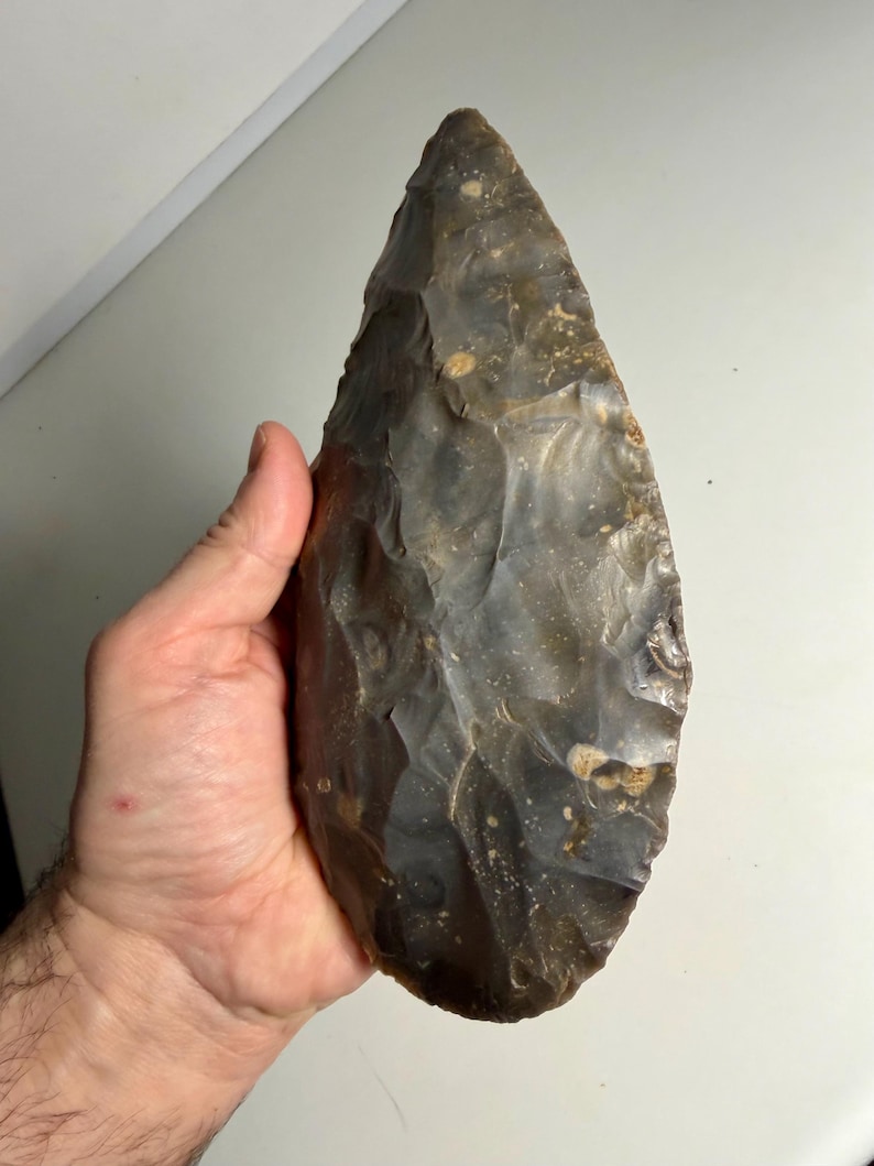 Monstrous Flint Biface: 20.5cm Middle Paleolithic Hand Axe, Plazac ...