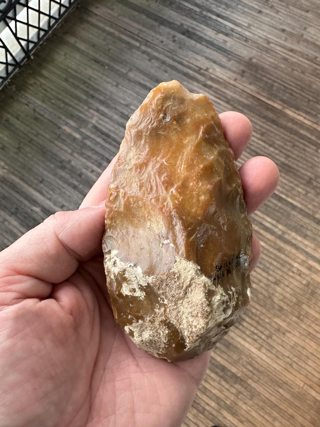 An Amazing French Acheulean Biface Featuring a Very Nice Shape and a ...