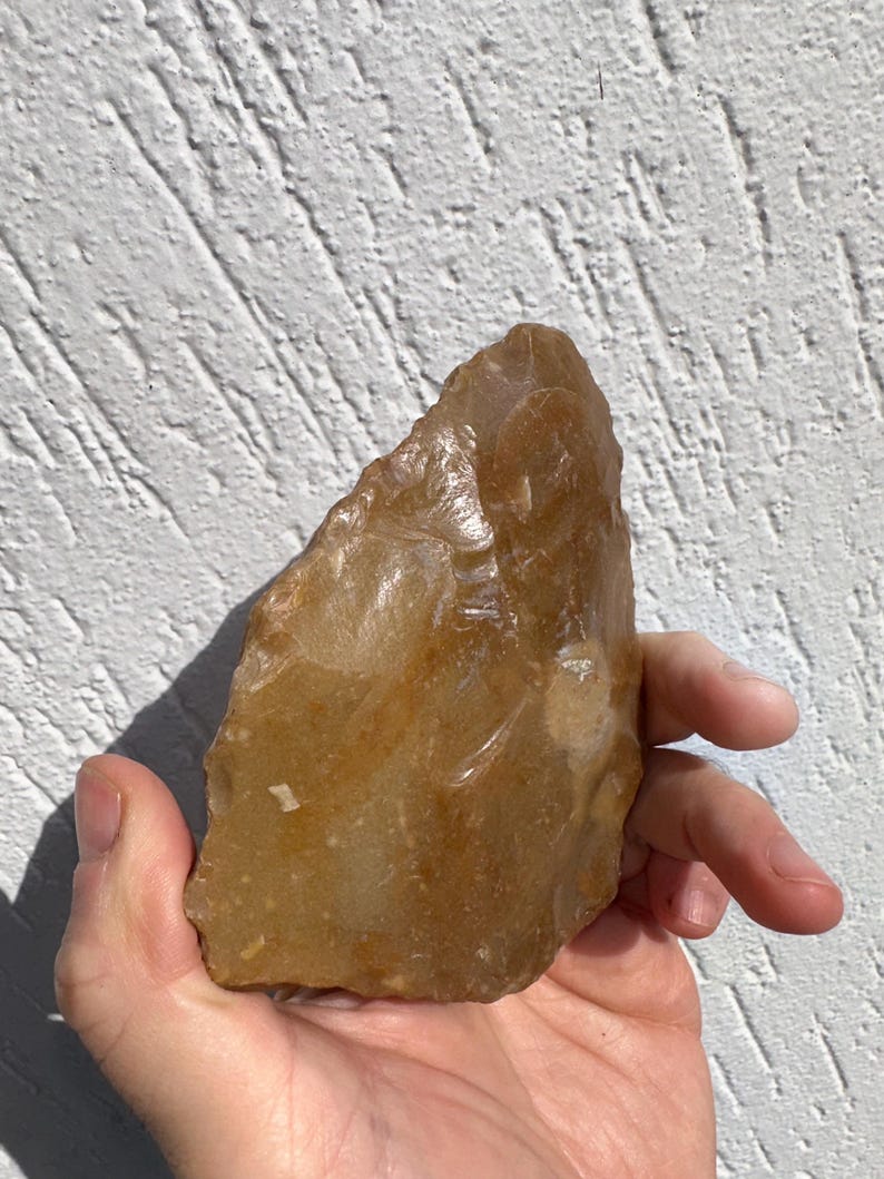 Intact, Beautiful Chunky Sub-triangular Neanderthalian Biface From West ...