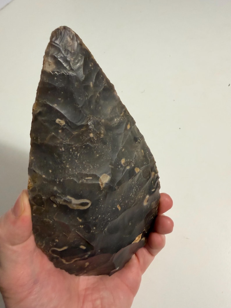 Monstrous Flint Biface: 20.5cm Middle Paleolithic Hand Axe, Plazac ...