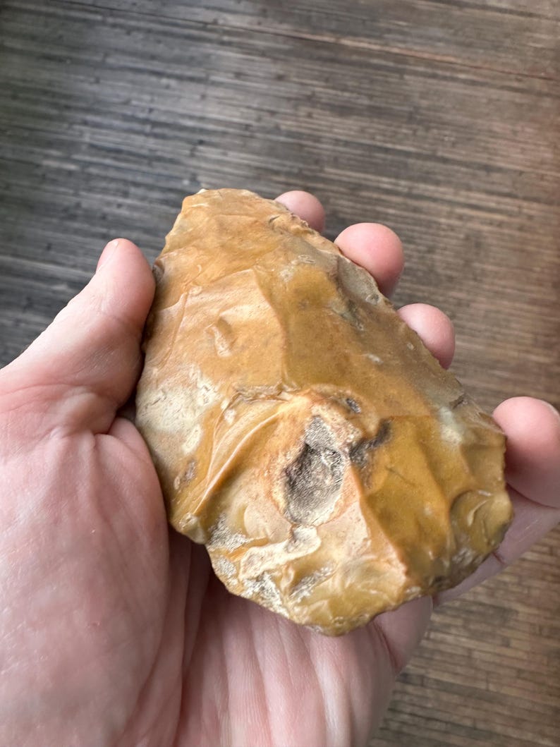 French Acheulean Flint Handaxe, Glossy Patina, Loiret Find - Etsy UK