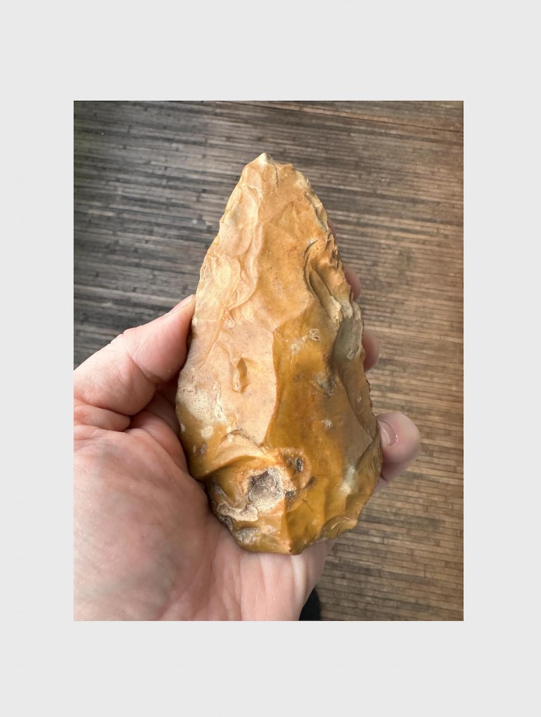 French Acheulean Flint Handaxe, Glossy Patina, Loiret Find - Etsy UK