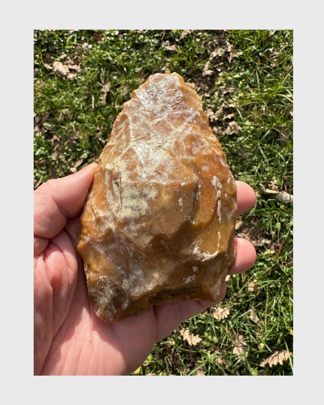 An Amazing French Acheulean Biface Featuring a Very Nice Shape and a ...