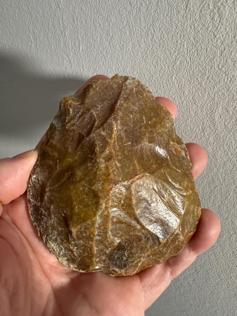 Acheulean Flint Biface Hand Axe, Le Grand-pressigny France, 650000 ...