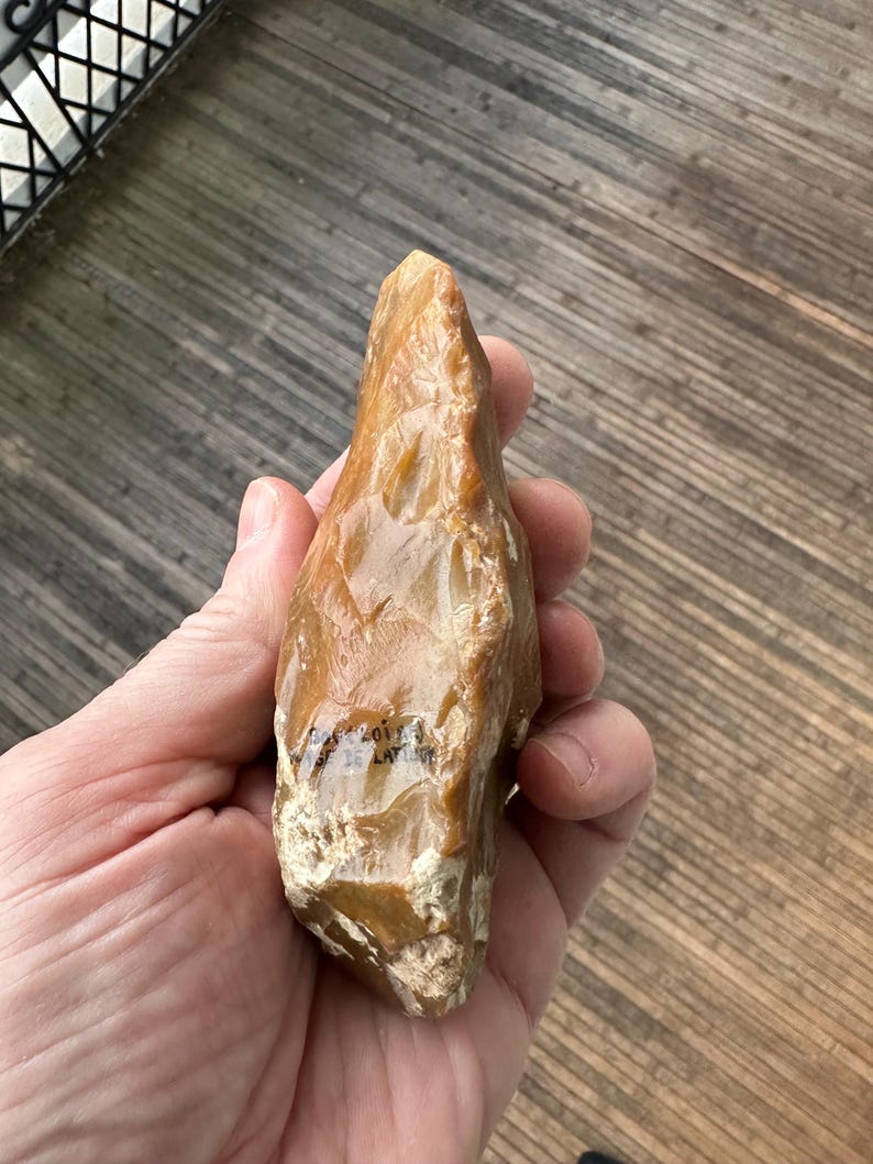 French Acheulean Flint Handaxe, Glossy Patina, Loiret Find - Etsy UK