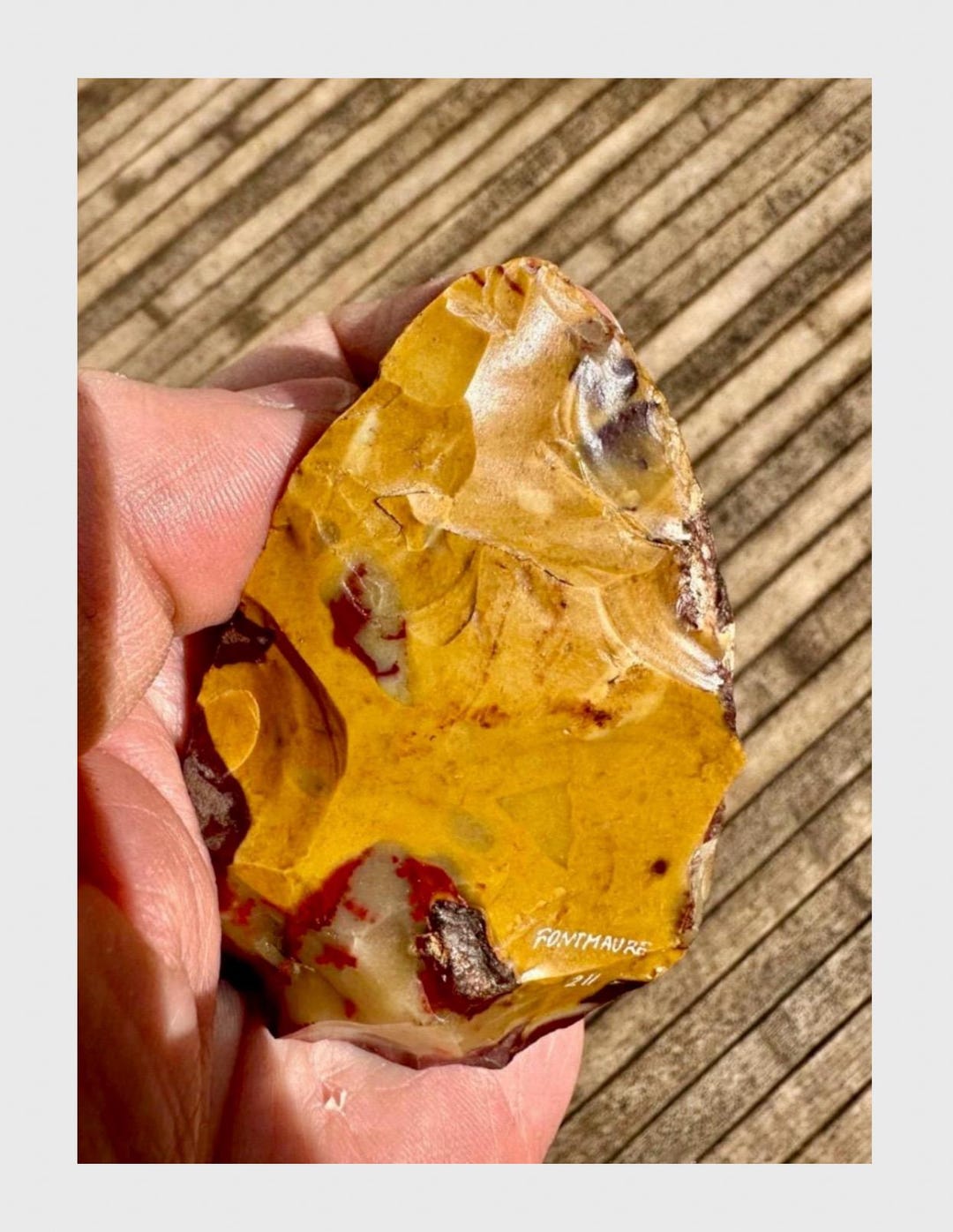 Massive, Ultra Rare, Polychromatic Jasper Biface From the World Famous ...