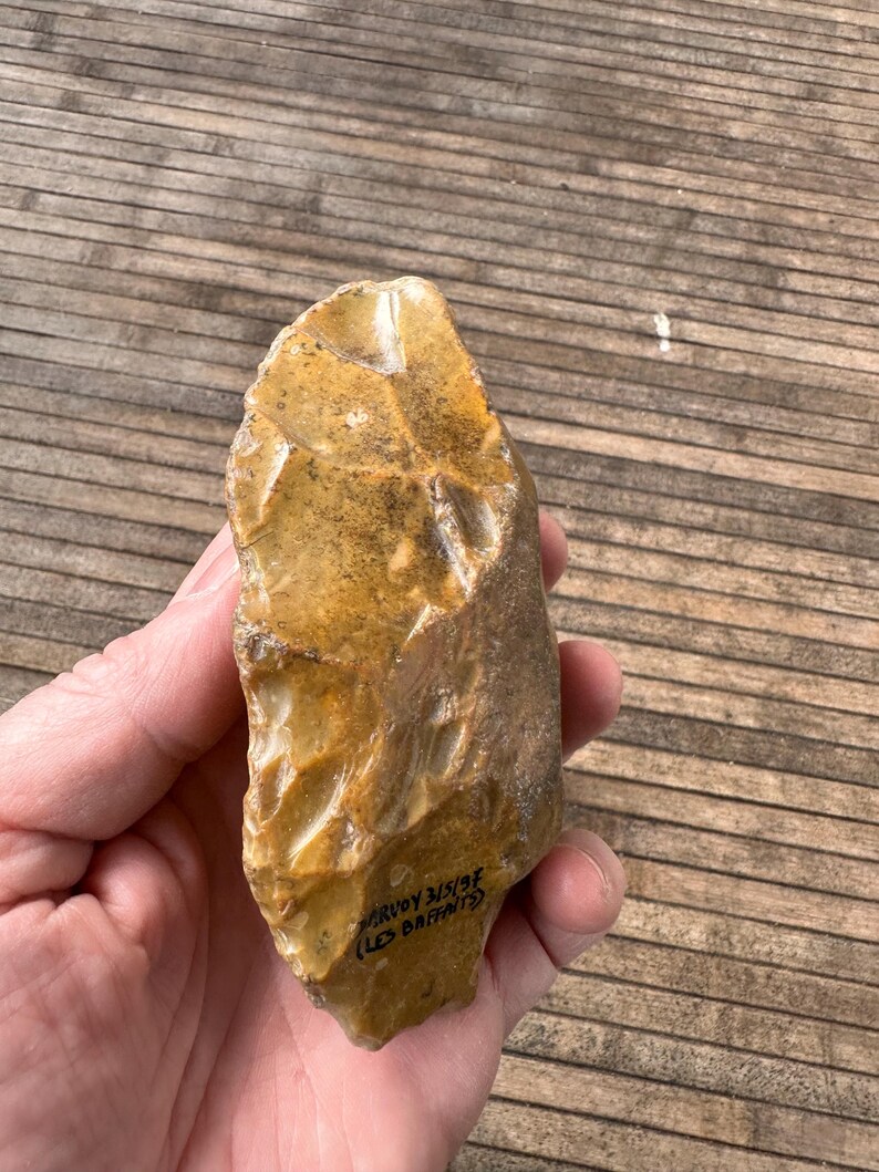 An Amazing French Acheulean Biface Featuring a Very Nice Shape and a ...