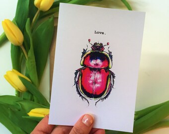 Bug Greeting Card | Etsy
