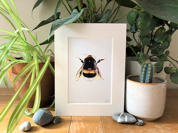 Intricate Bumble Bee Signed Fine Art Print | Etsy