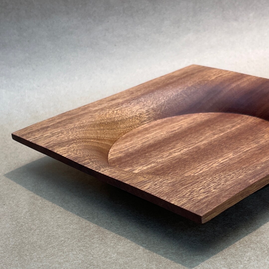 Square Mahogany Winged Bowl - Etsy
