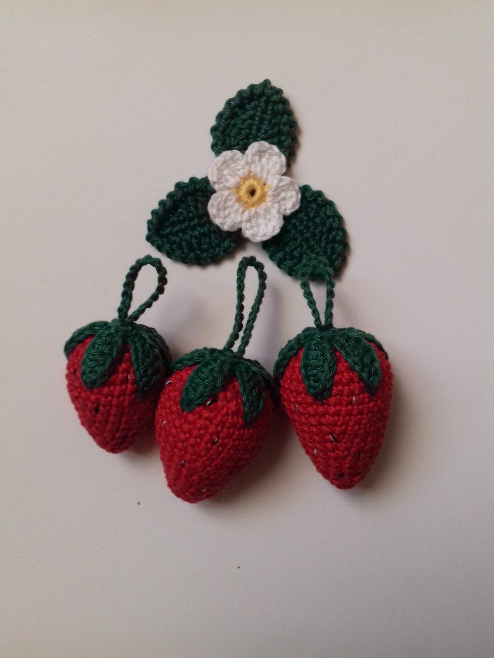 Strawberry Crochet Berry Crocheted Strawberry Red Berry - Etsy Sweden