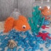 Small Aquarium Set Set With Gold Fish, Starfish, Water Grass, Sea Shell ...