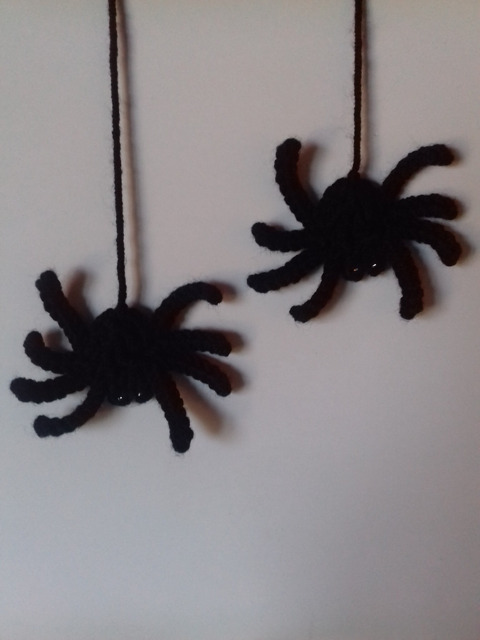Spider Crochet Applique Halloween Applique Crocheted Insect Black ...