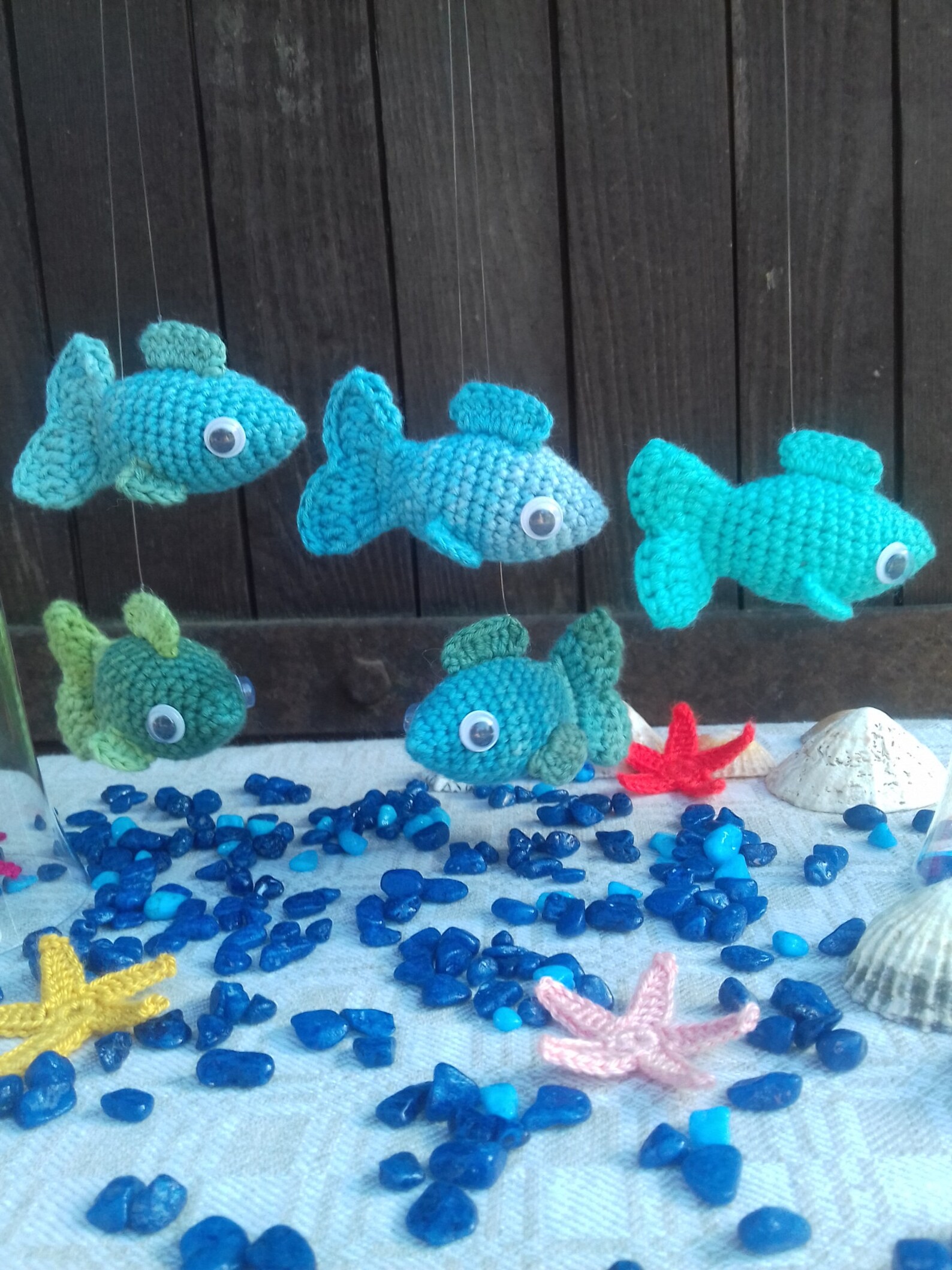 Crochet Fish Aquarium Fish Ornament Stuffing for the Aquarium - Etsy