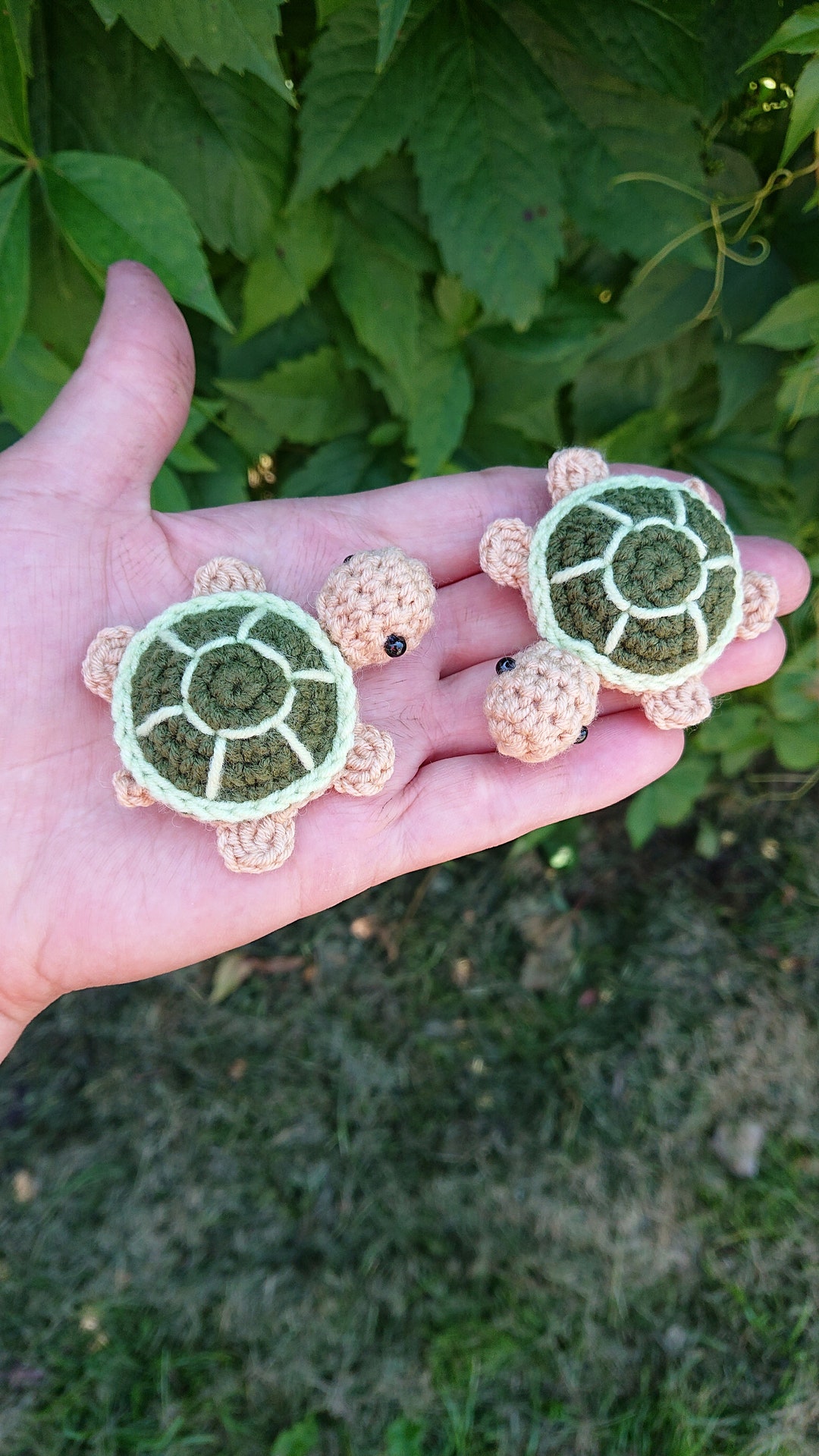 Turtle Crocheted Turtle Amigurumi Tiny Turtle Filling for Decorative ...
