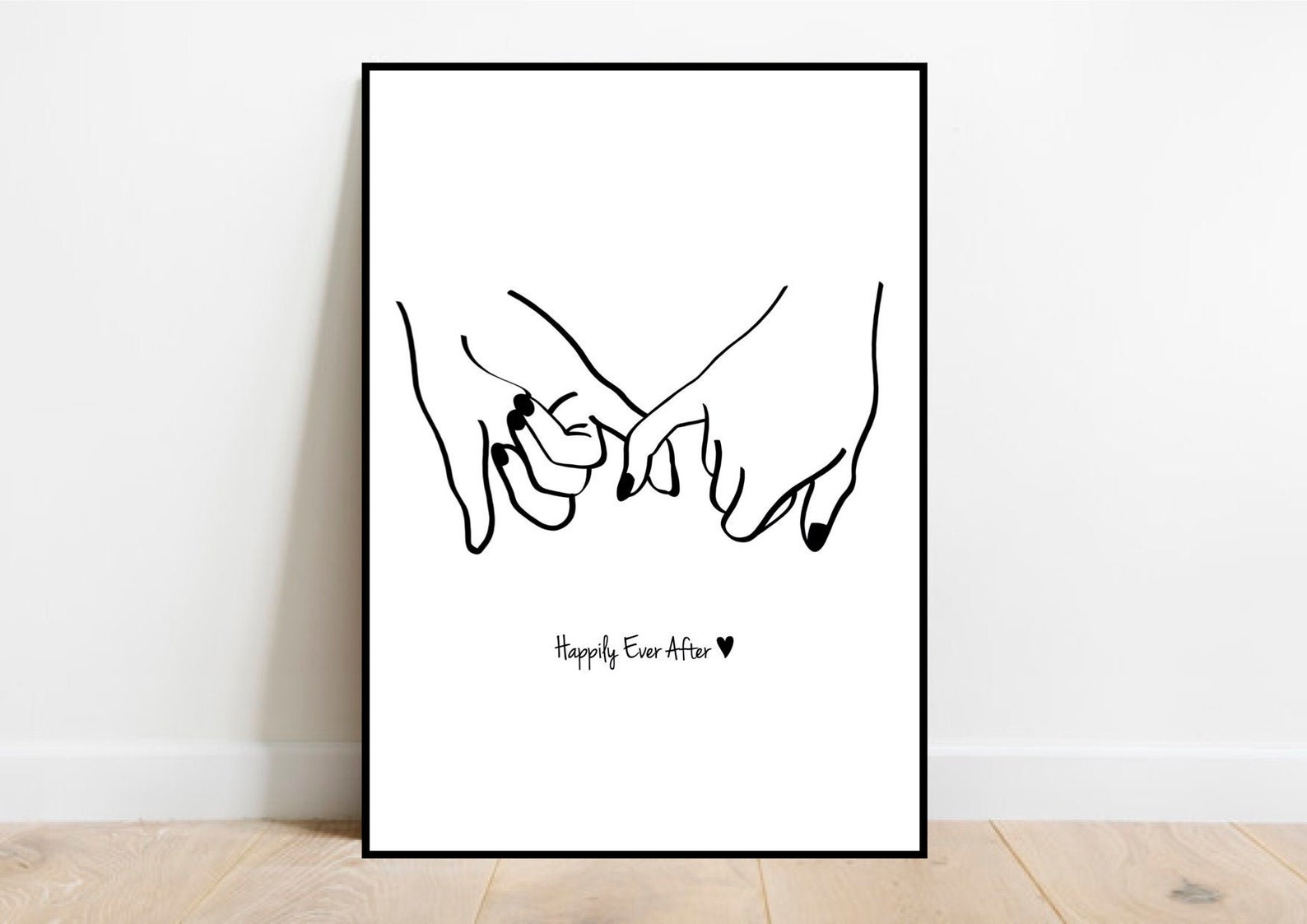 Pinky Promise Pinky Promise Art Valentines Print Wedding | Etsy UK