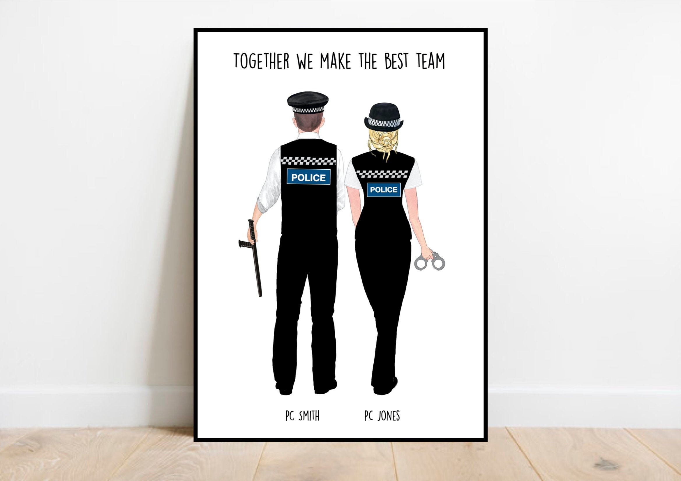 Custom Police Print Personalised Police Print Police Gift - Etsy UK