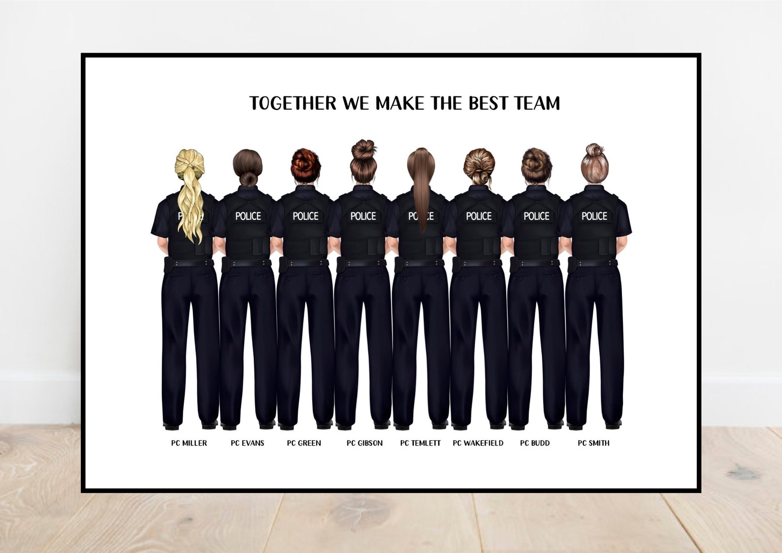 Custom Police NYPD Print Personalised Police Print Police - Etsy