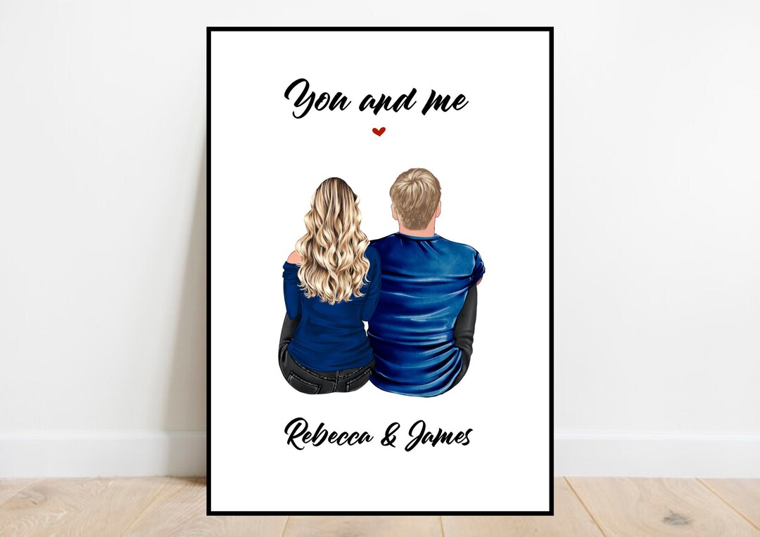 Personalised Couples Print Couples Custom Print Anniversary - Etsy