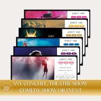 Addison Rae Tour Ticket Template | Customizable Concert Ticket With ...