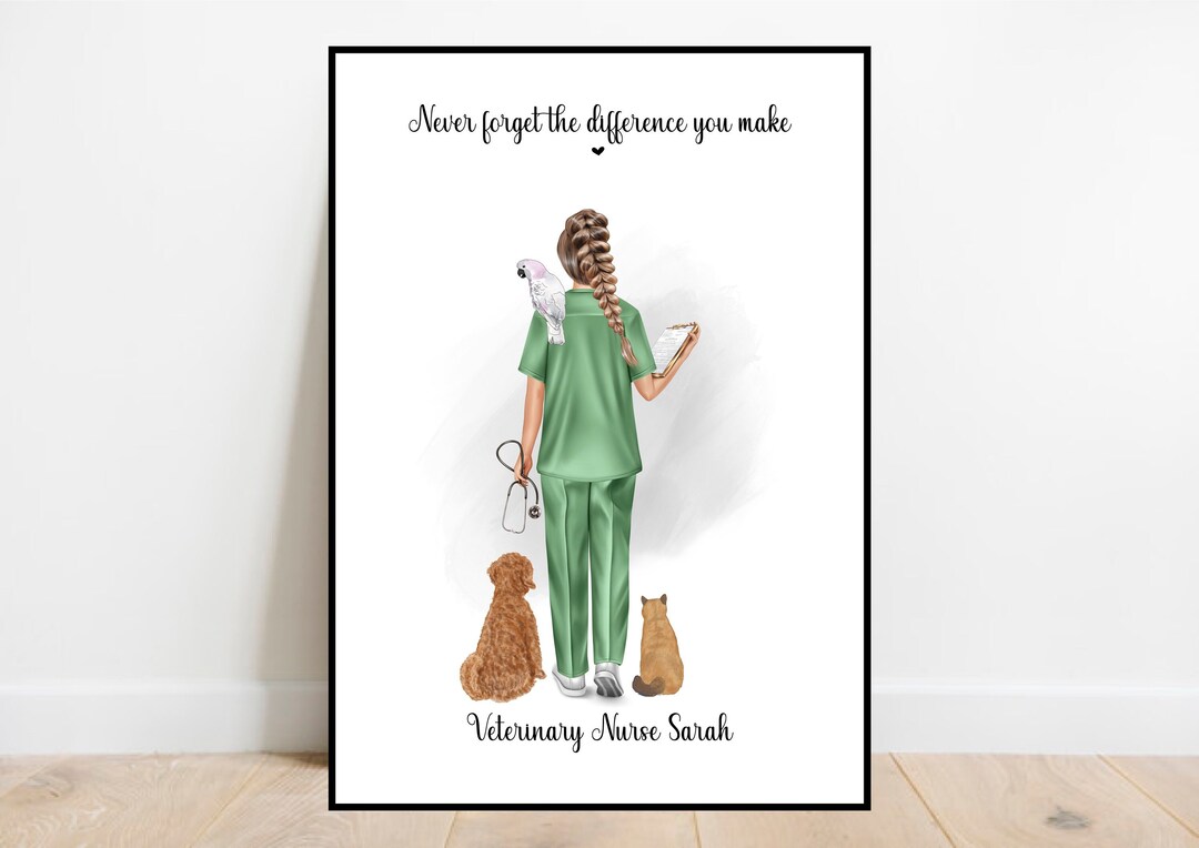 Personalised Vet Print, Veterinary Print, Vet Tech, Doctors Print ...