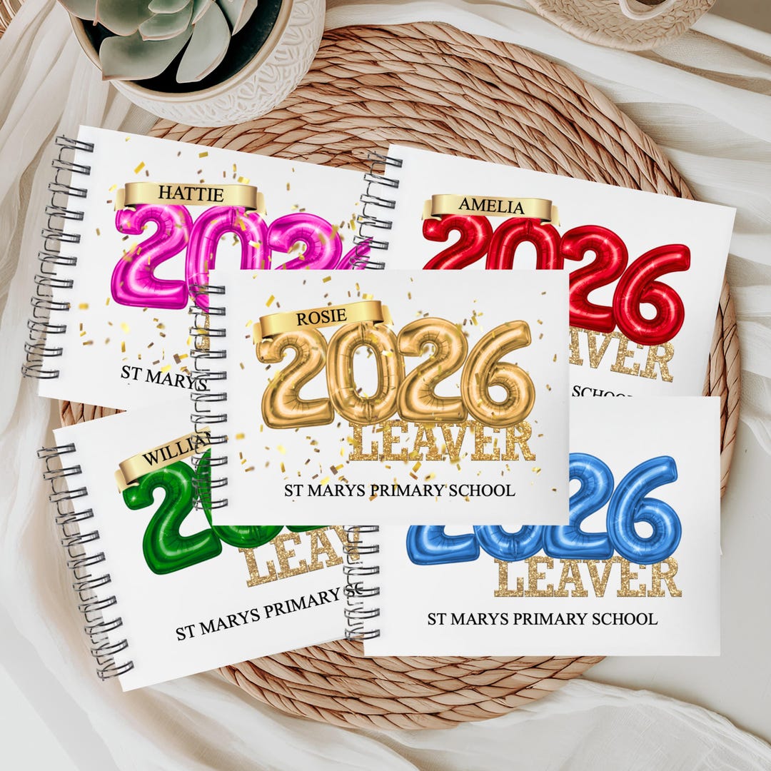 Year 6 Leavers Book, Class of 2026 Book, Personalised Leavers Gift ...