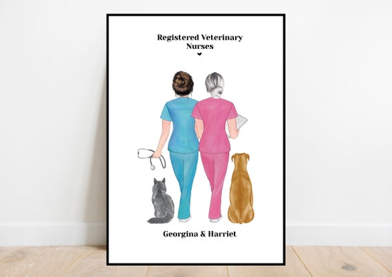 Personalised Vet Print Veterinary Print Vet Tech Doctors - Etsy UK