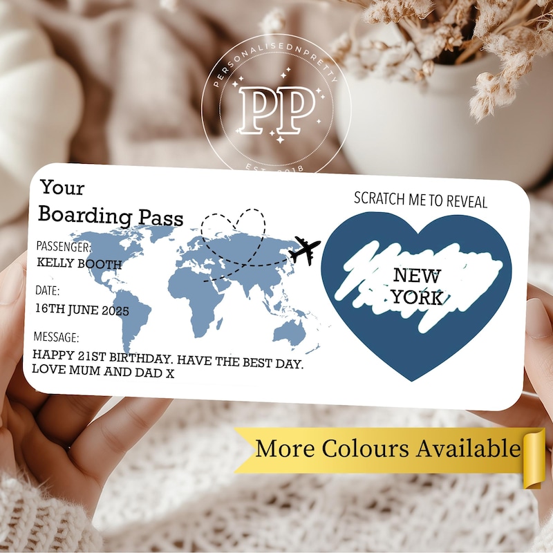 Personalised Scratch off Destination - Etsy