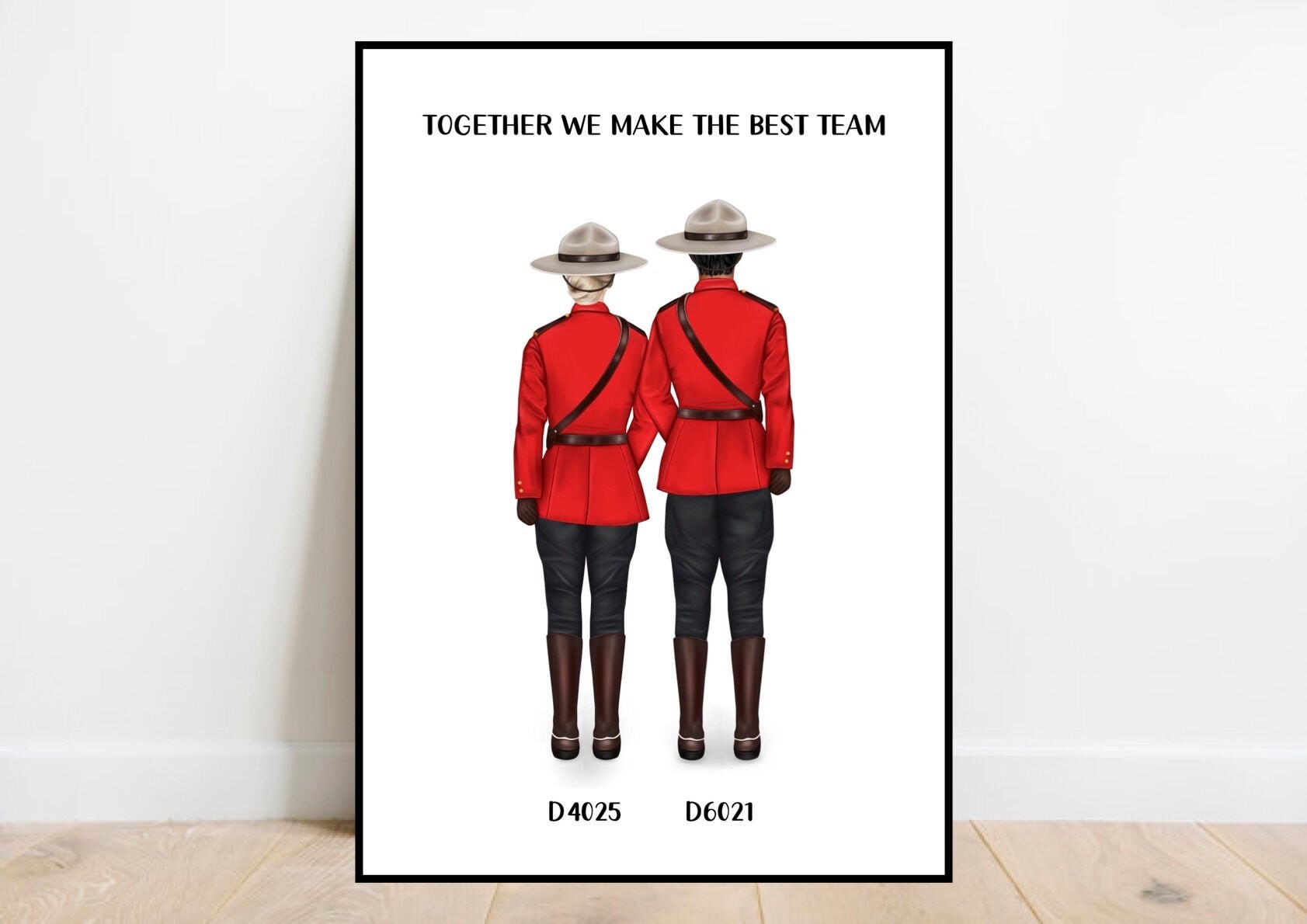 Custom RCMP Print Personalised Canadian Police Print Police - Etsy