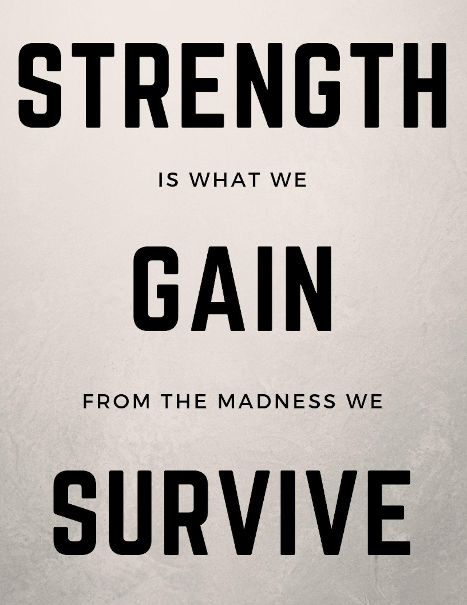 Printable Art - Motivational and Recovery Quotes - Strength is What We ...