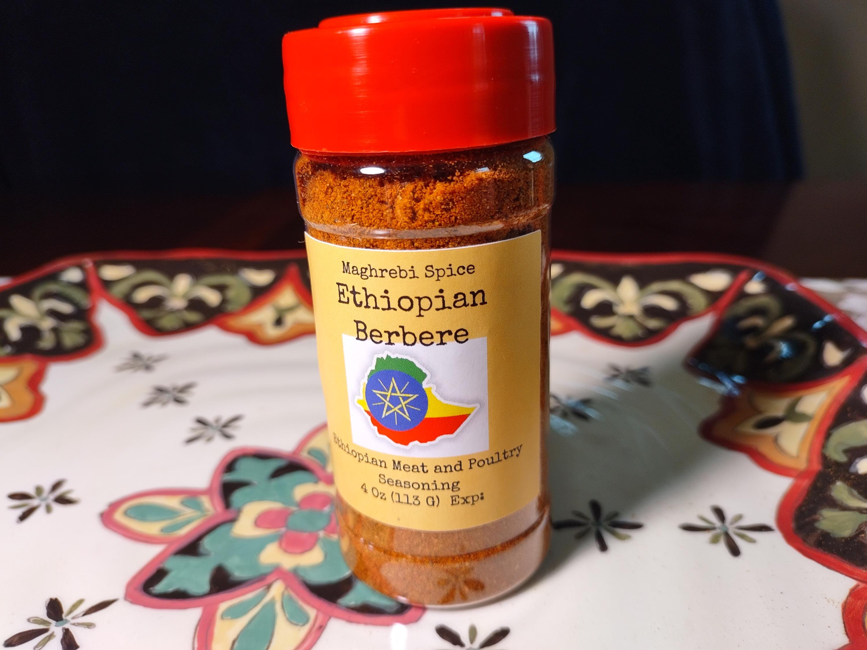 Ethiopian Berbere Seasoning Mix 4oz Jars Hand Ground and Mixed Spicy ...