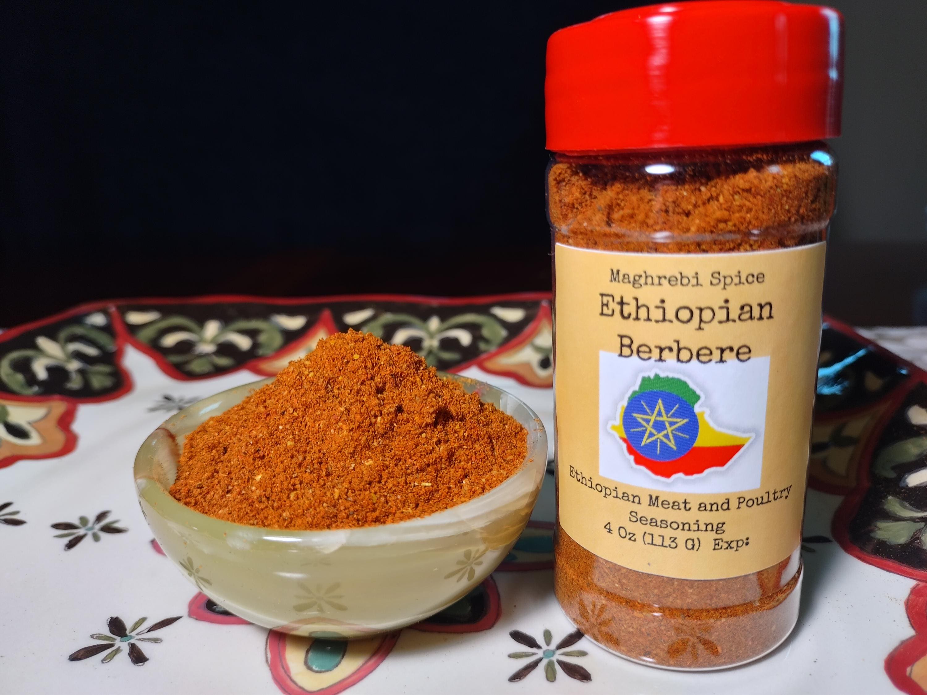 Ethiopian Berbere Seasoning Mix 4oz Jars Hand Ground and Mixed Spicy ...