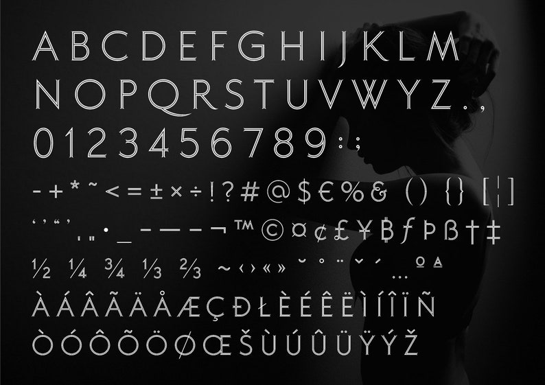 Godeva Inline Font, Typeface, Classic Roman Text, Typography, in Line ...