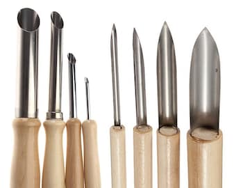 Set of 8 Stainless Steel Chattering Tools for Pottery, Ceramics, and ...