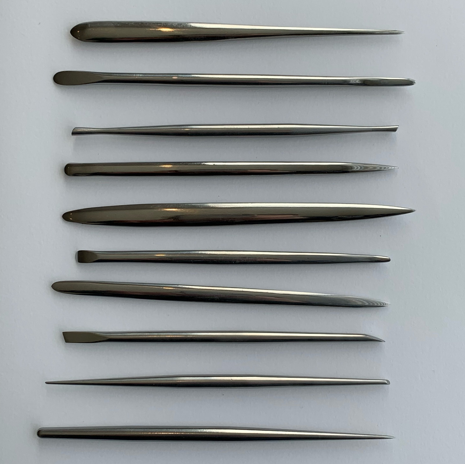 Set of 10 High Quality Metal Sculpting Tools for Pottery - Etsy