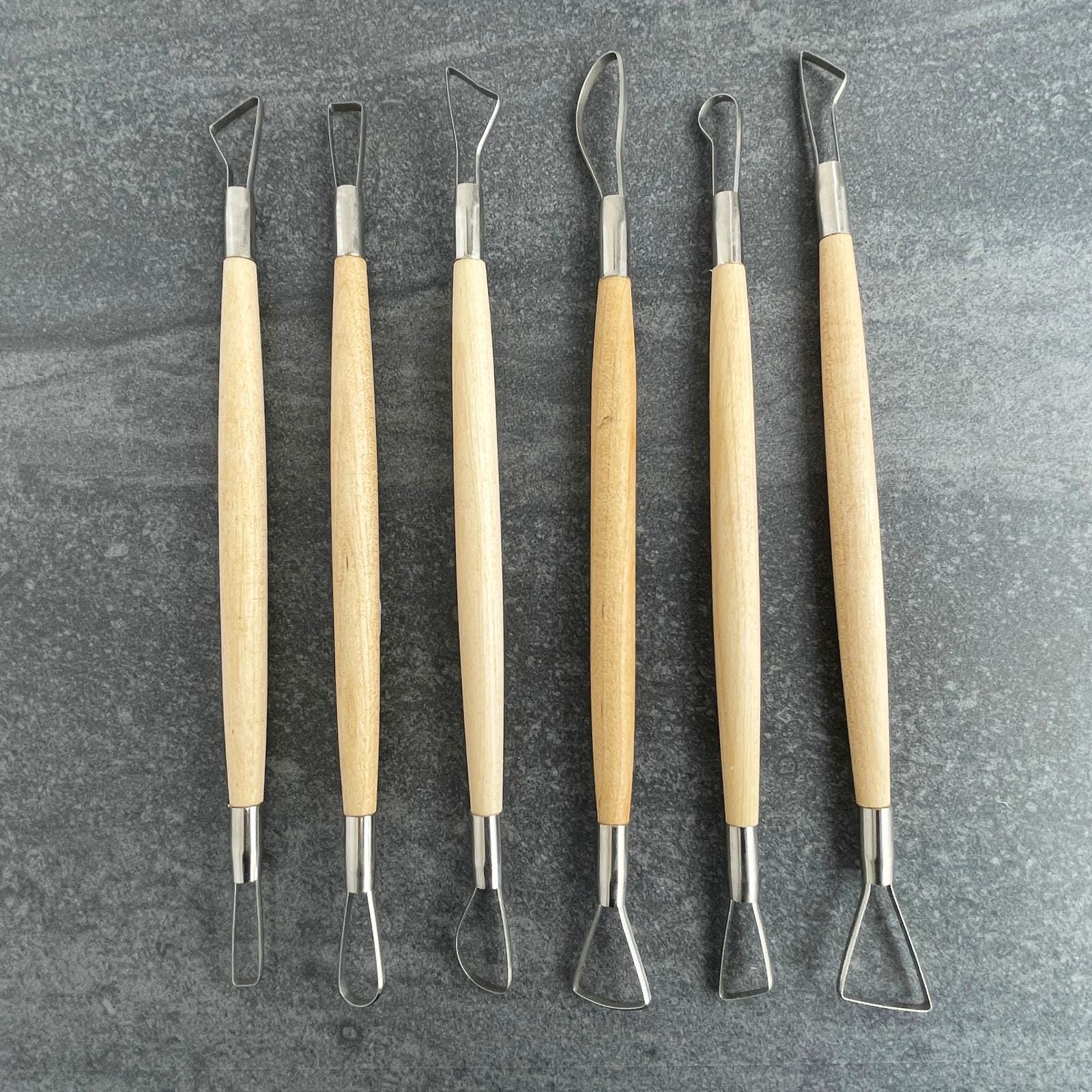 Set of 6 Wood Loop Trimming Tools With Stainless Steel Flat Wire for ...