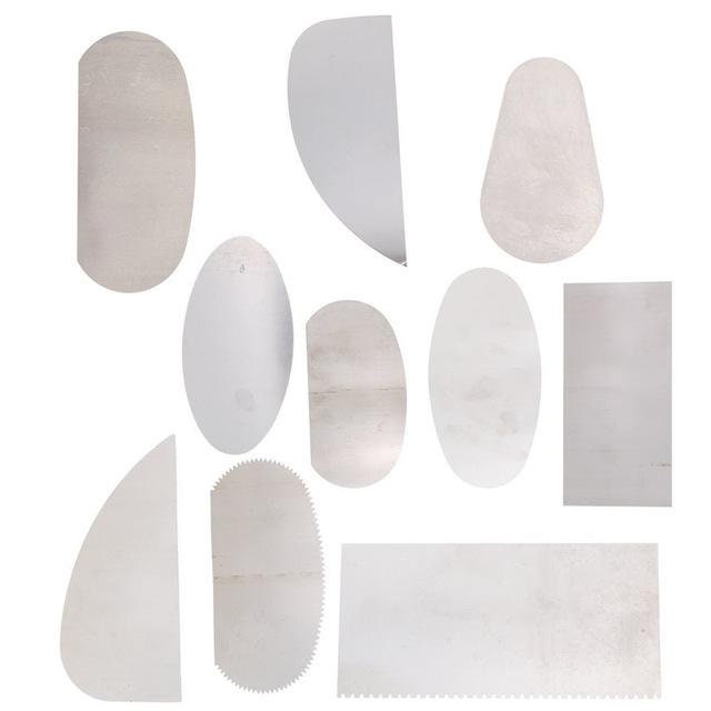 Set of 10 Stainless Steel Pottery Ribs set A. Rib Tools for Pottery ...