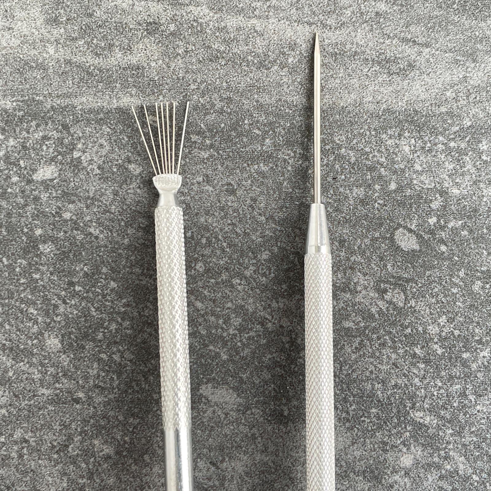 Set of 8 Aluminum Pottery Tools. 6 Loop Tools, 1 Needle Tool, 1 Wire ...